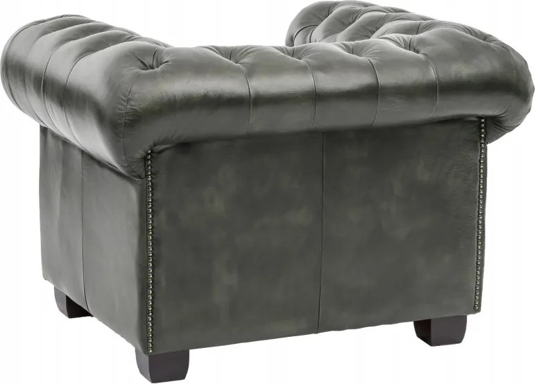 Křeslo z pravé kůže Chesterfield III