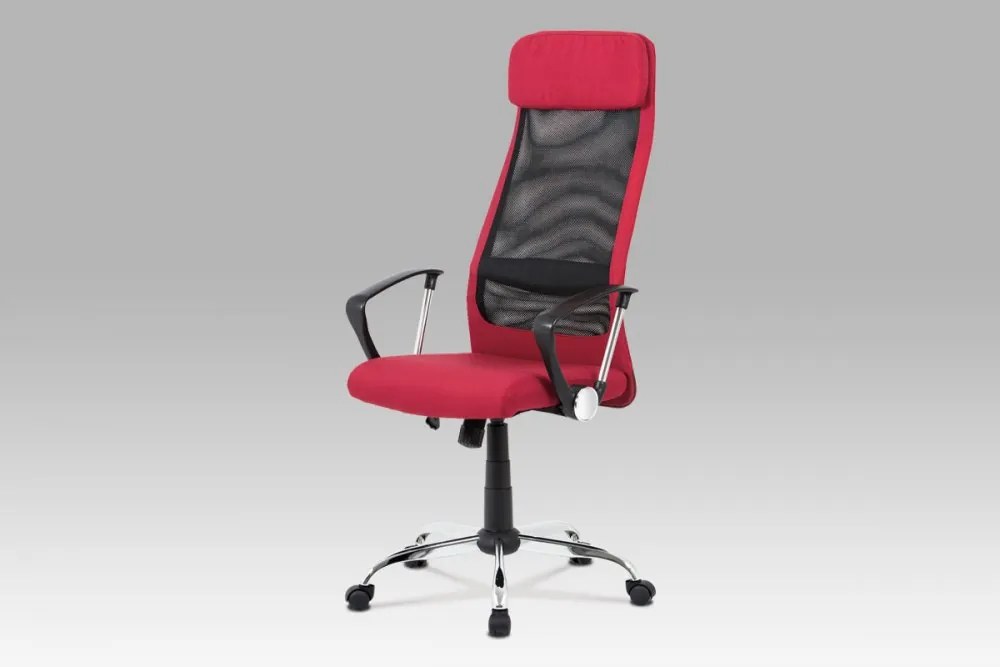 Kancelářská židle KA-V206 BOR bordó / černá Autronic