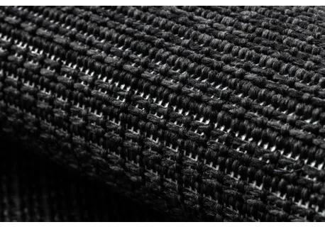 Dywany Luszczow Kusový koberec kulatý TIMO 5000 SISAL venkovní rám černý Rozměr koberce: 200 cm KRUH