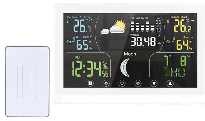SOLIGHT Domácí meteostanice TE110W, bílá