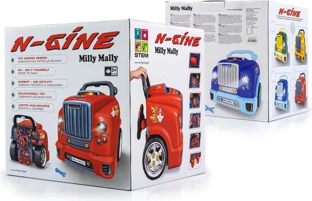 Auto s motorem N-GINE zelené