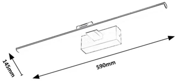 Rabalux 78002 - LED Obrazové svítidlo GATEN LED/12W/230V 3000K 59 cm