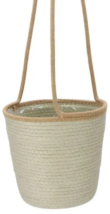 Závěsný košík květináč z mořské trávy Laos Pistacio - Ø 23*22/80 cm