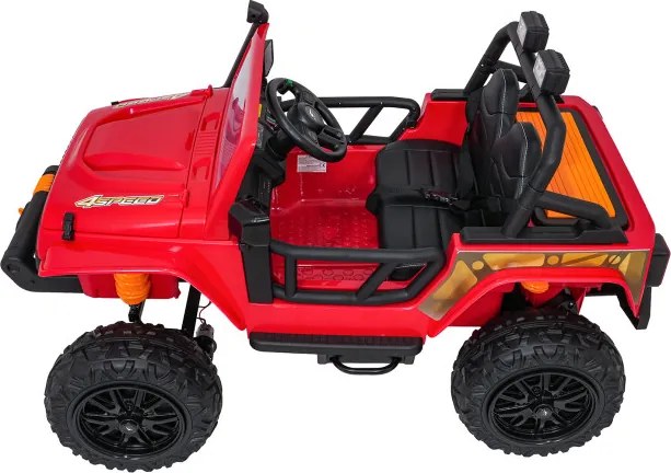 Elektrické autíčko Jeep Monster červené