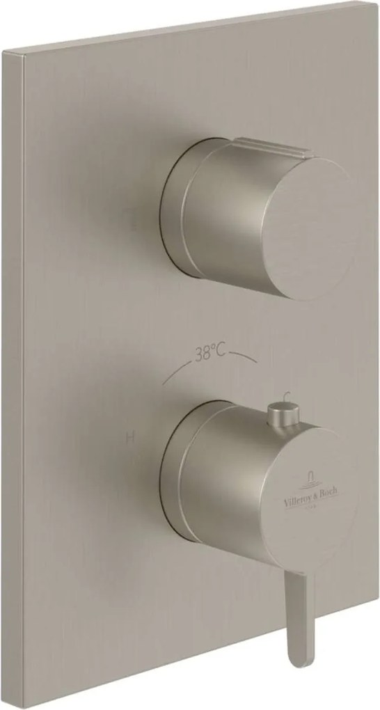 Villeroy & Boch Conum - Termostatická sprchová baterie pod omítku, matný kartáčovaný nikl TVS12700100064