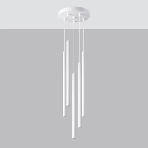 Závěsná lampa SOLLUX PASTELO 5P bílá G9 5x8W bez žárovky SL.1175