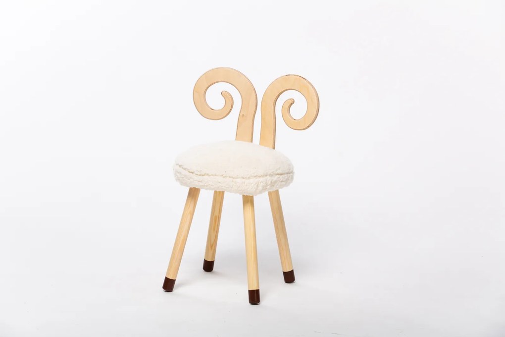 dětská židle BERAN - přírodní židle: s podsedákem