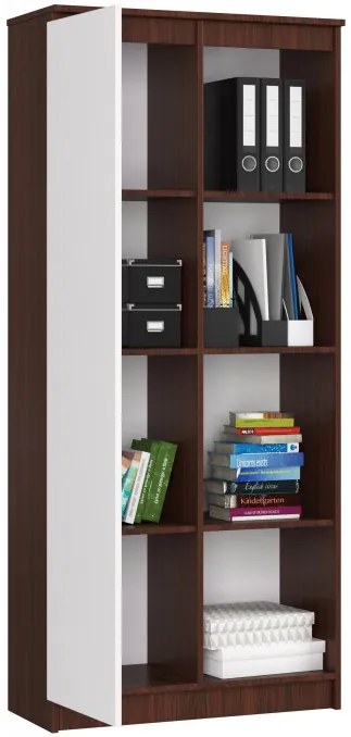 Regál R80 1D 4P CLP wenge/bílý