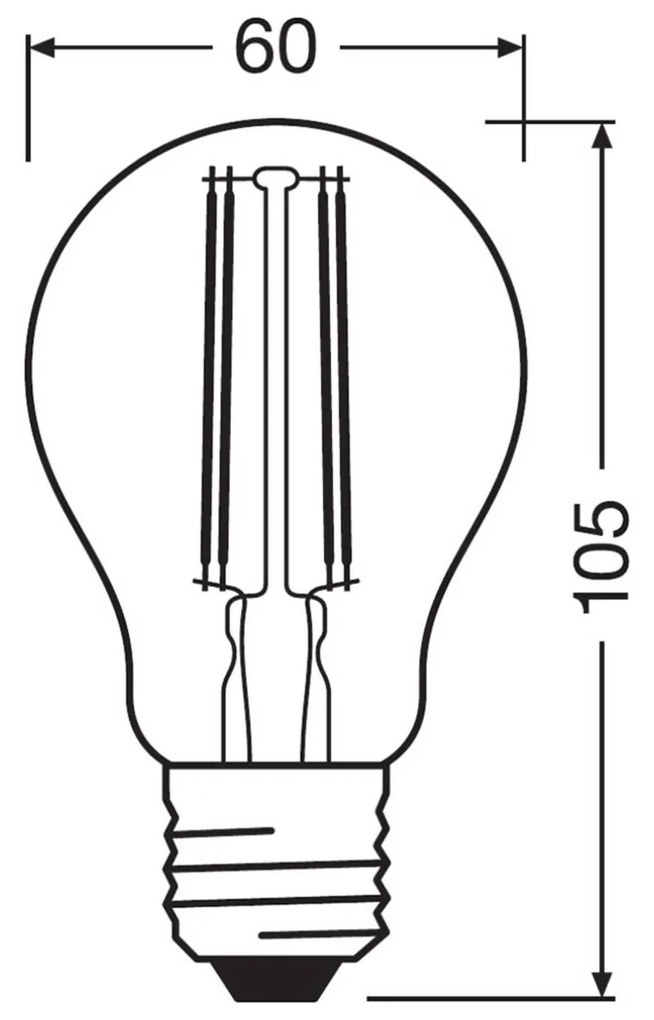 LEDVANCE SMART+ WiFi Filament E27 5,5W 827 Classic