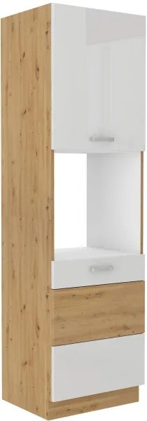 Kuchyňská skříň Artisan 60 DP-210 2F Barva dvířek bílá lesk