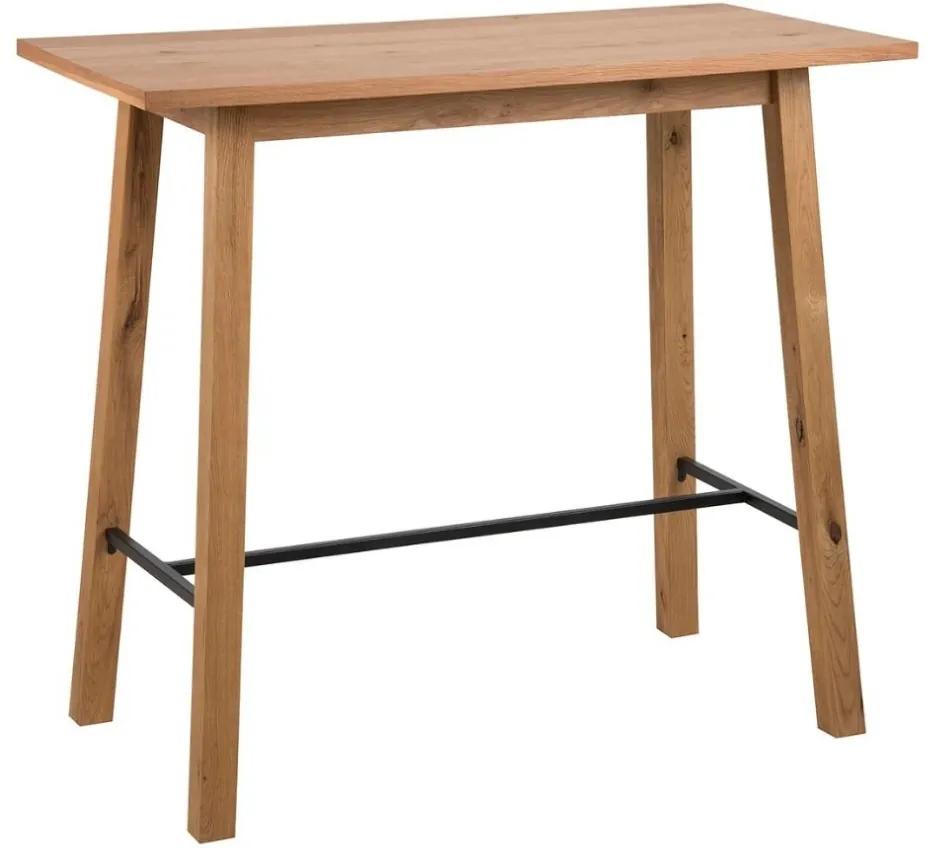 OnaDnes -20% Scandi Přírodní dubový barový stůl Rachel 117 cm
