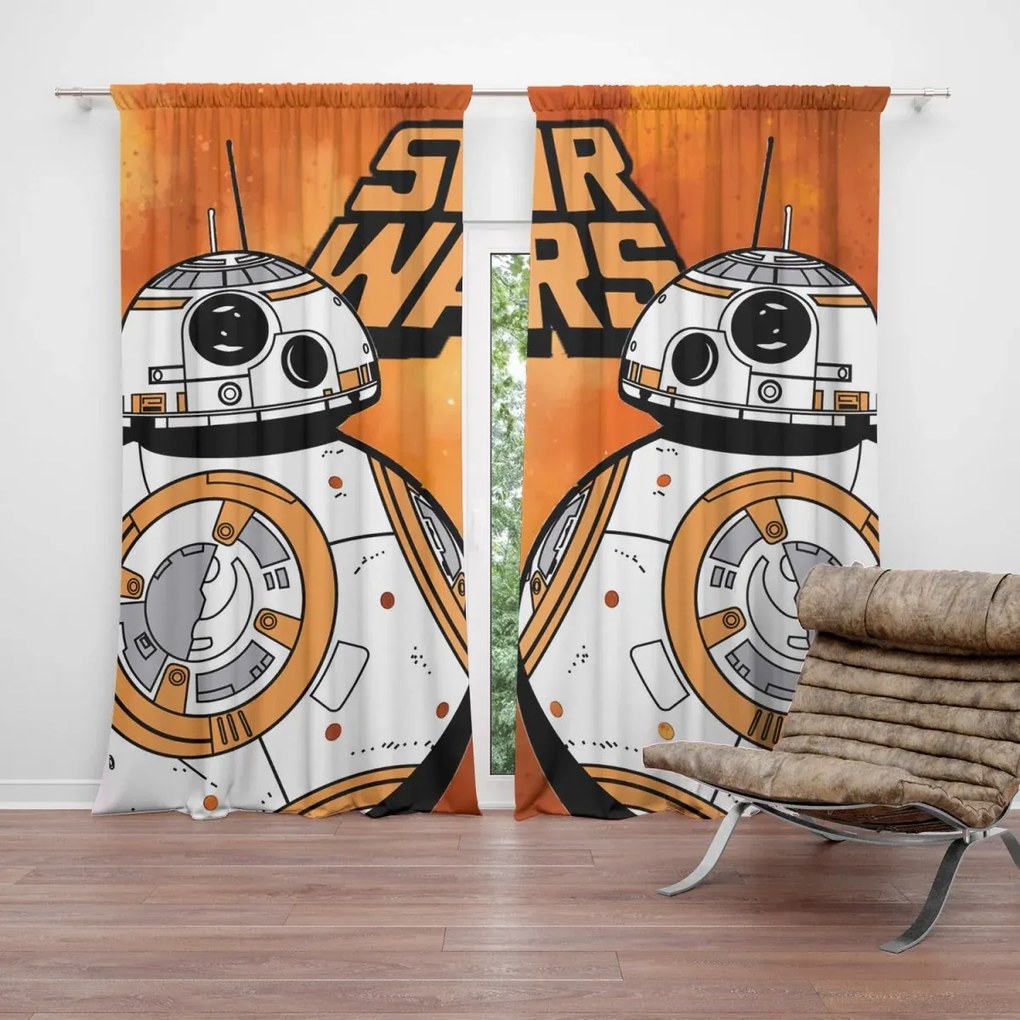Sablio Závěs Star Wars Ohnivé pozadí: 2ks 140x250cm