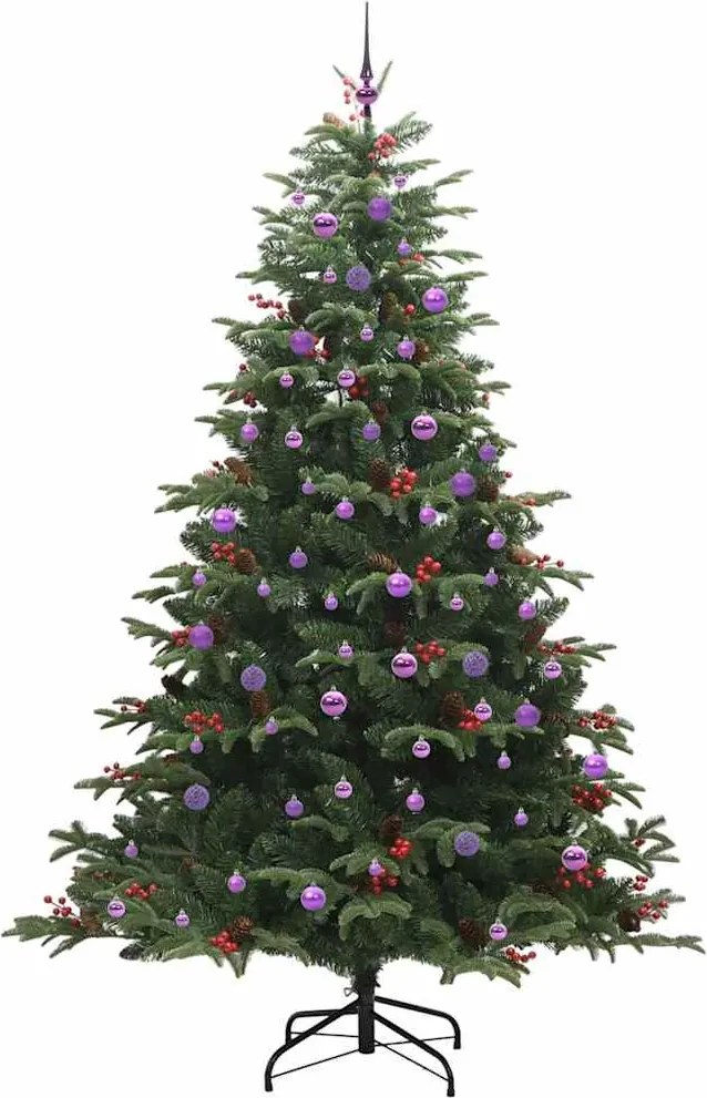 Umělý vánoční stromeček Zelená 240 cm PVC, kov a plast 3395574