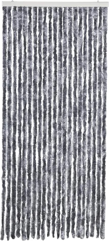 Závěs proti hmyzu stříbrný 90 x 220 cm Chenille 284286