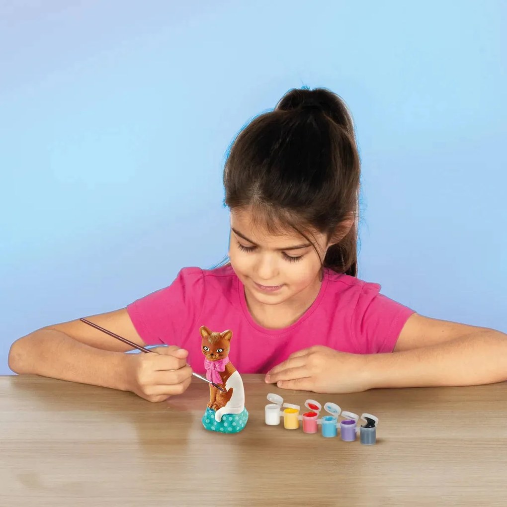 SES CREATIVE Odlévání a malování kočka se třpytkami kreativní set 1218