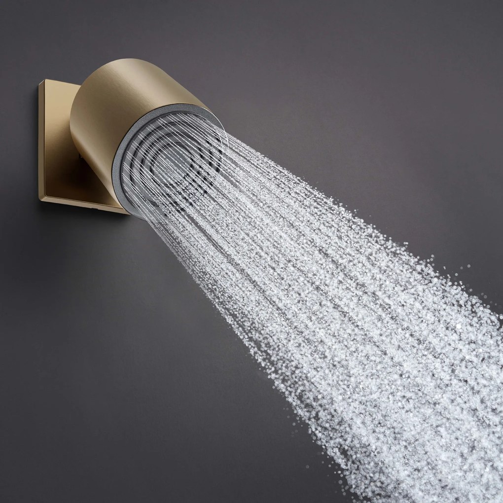 Hansgrohe Pulsify, nástěnné připojení pro hlavovou sprchu 105, kartáčovaný bronz, HAN-24139140