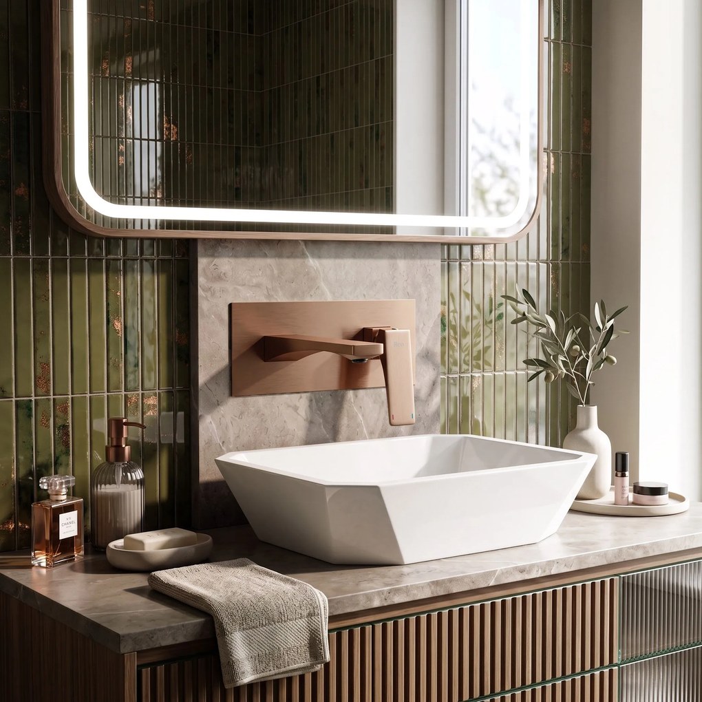 Rea, Podomítková vanová baterie PREMIUM REA Joe Brush Copper, REA-B4509
