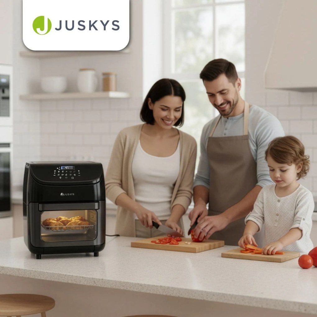 Juskys Horkovzdušná fritéza 12 l s 10 programy