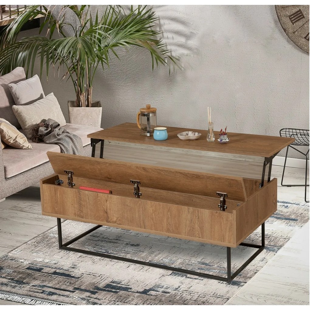 Konferenční stolek Est Walnut and Black