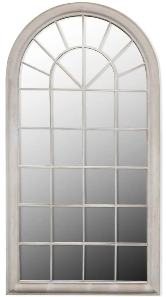 Zahradní zrcadlo rustikální oblouk 60 x 116 cm interiér i exteriér - Default Title