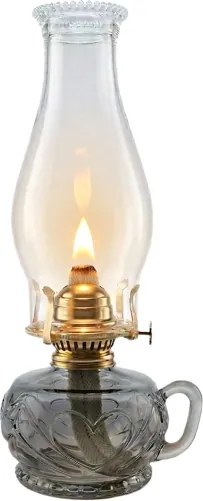 Brilagi - Petrolejová lampa MERLIN kouřová/šedá