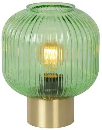 Lucide 45586/20/33 MALOTO stolní lampa Ø20cm E27 / 40W zelená / zlatá Lampy a lampičky na noční stolek