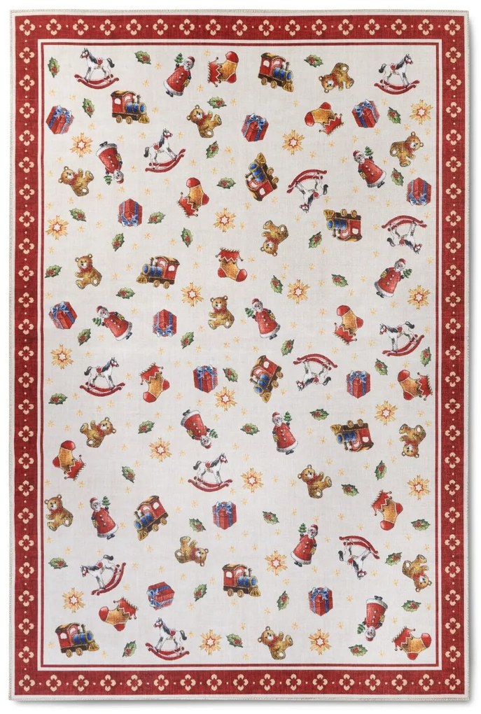 Villeroy & Boch Kusový koberec Toy's delight s potiskem 106192 Red, Multicolor, 160x230, červená, obývací pokoj