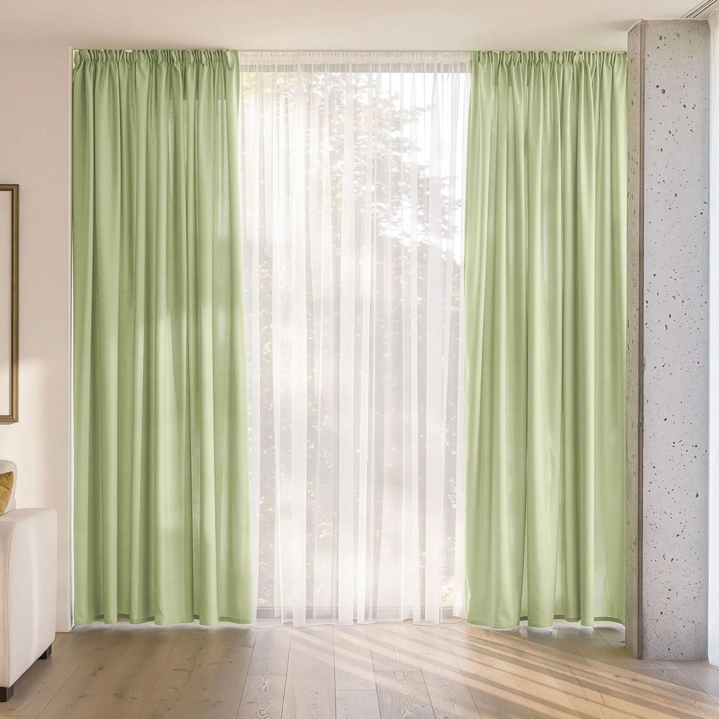 Goldea dekorační závěs marbella - hráškový 240x135 cm