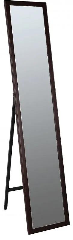 Tempo Kondela Zrcadlo, dřevěný rám hnědé barvy, Malkia TYP 4