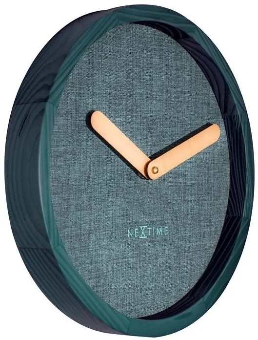 Designové nástěnné hodiny 3155tq nextime jeans calm 30cm