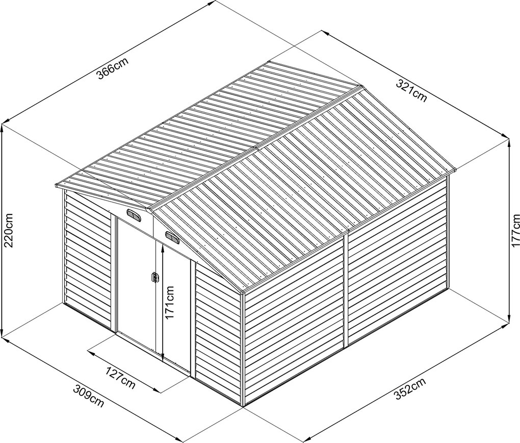 LANIT PLAST, s.r.o. zahradní domek LANITPLAST MAXTORE WOOD 1112 LG2303