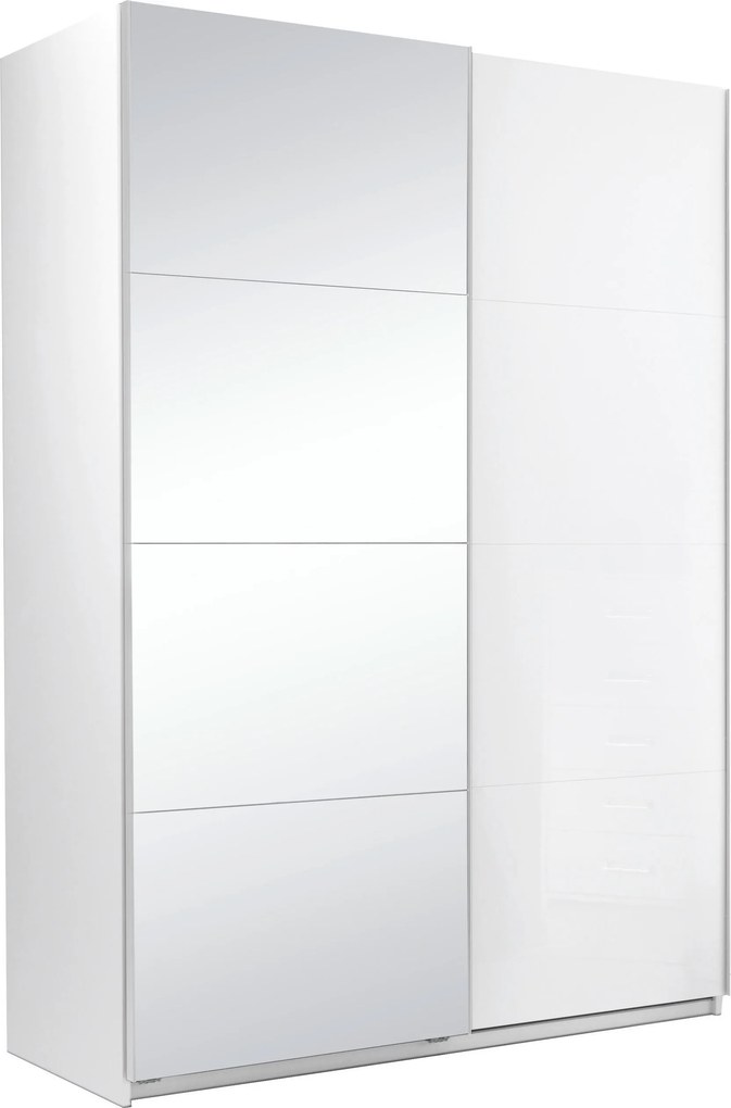 XXXLutz ŠATNÍ SKŘÍŇ S POSUVNÝMI DVEŘM, bílá, 150/210/62 cm P & B - Šatní skříně - 000885000901