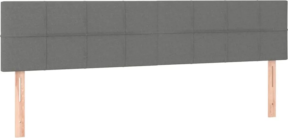 Box spring postel s matrací tmavě šedá 160x200 cm textil 3129722