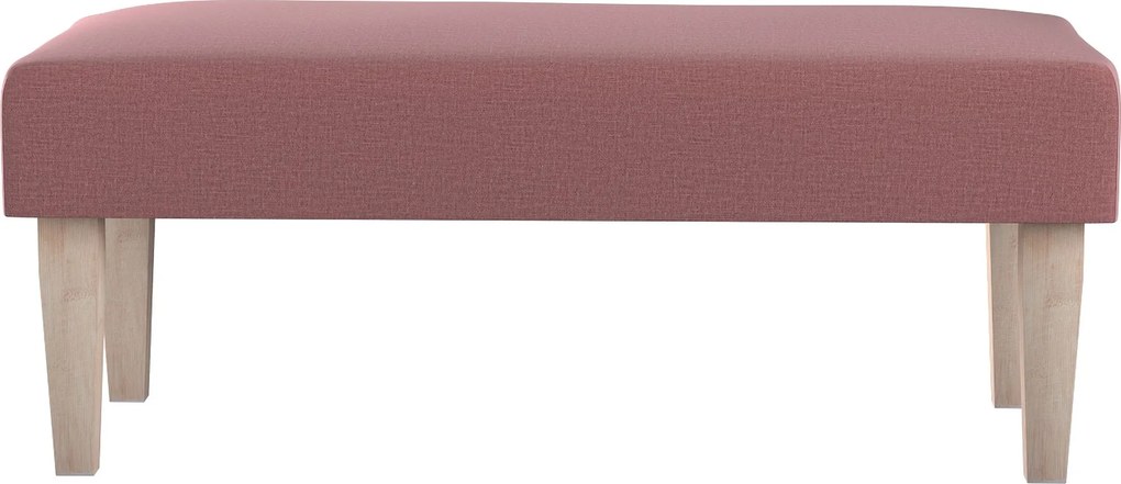 Dlouhá lavička 100x40cm barva fialová látka sametová