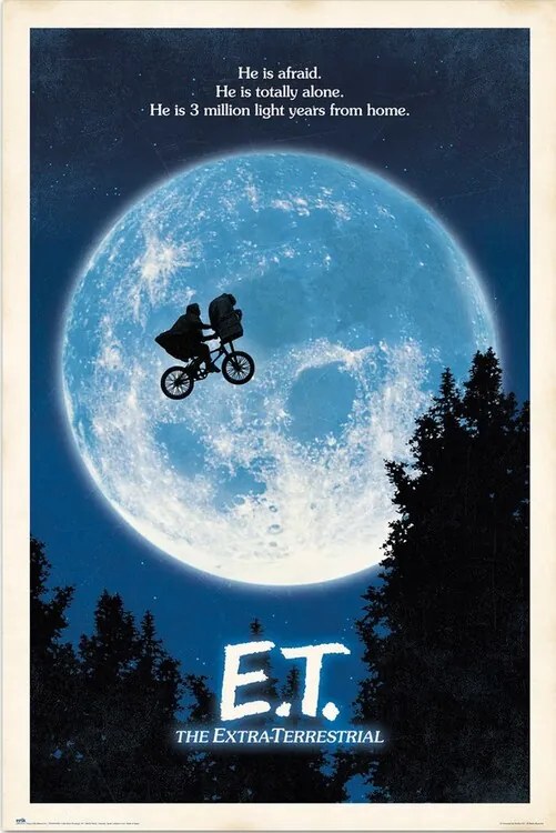 Plakát, Obraz - E.T. - The Extra-Terrestrial, (61 x 91.5 cm)