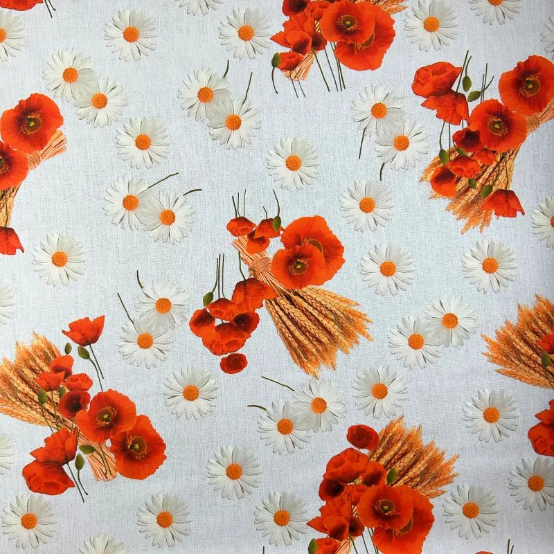 Ubrus PVC Mirabella DC-6845D - Polní kvítí 140cm x 20m