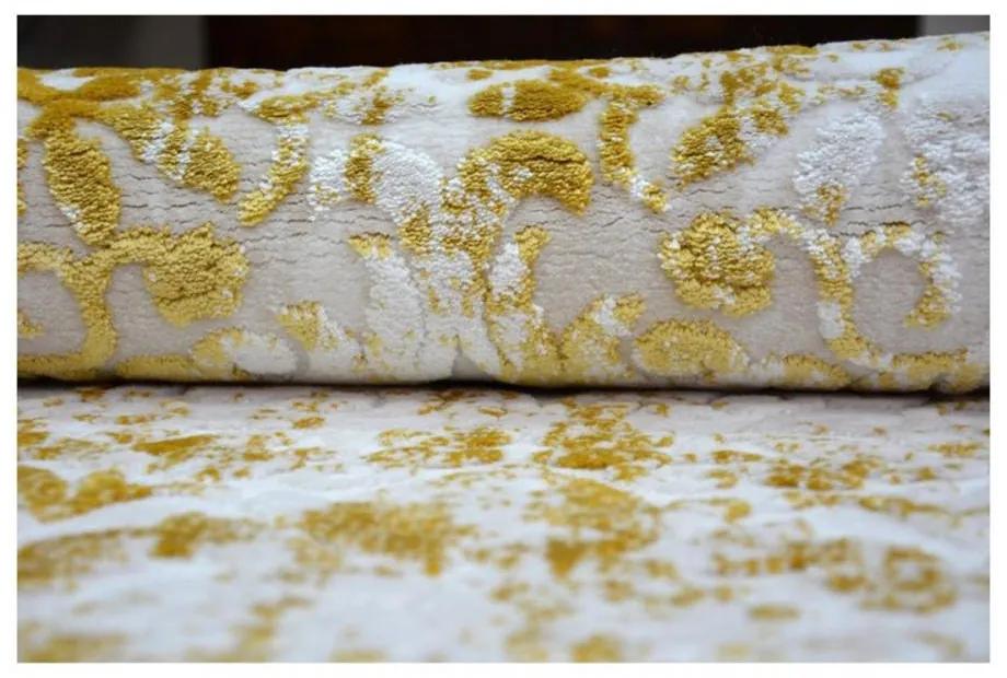 Luxusní kusový koberec akryl Dalas žlutý 160x235cm
