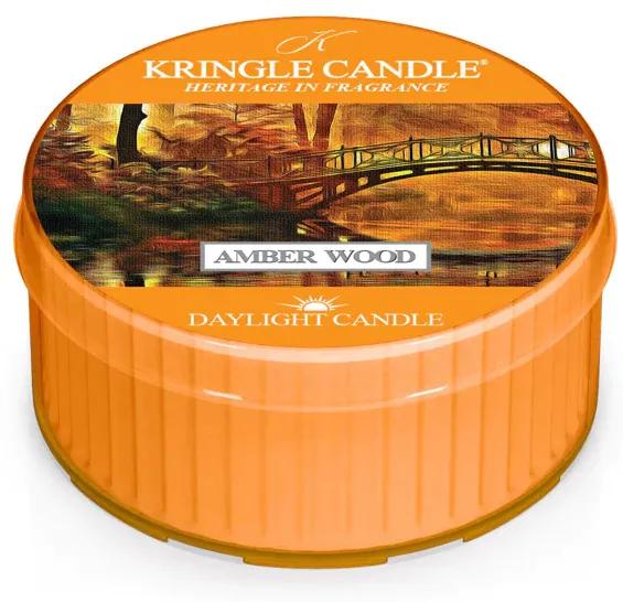 Kringle Candle Vonná Svíčka Amber Wood, 35 g