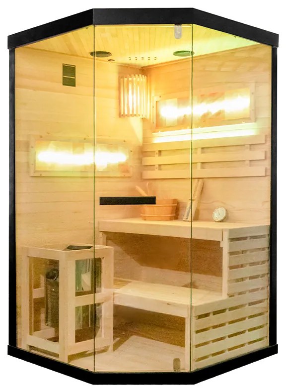 BPS-koupelny Finská sauna Relax HYD-4782 120x120, 2 osoby