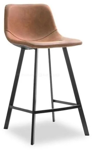 design4life Barová židlička POUST hnědá-černá