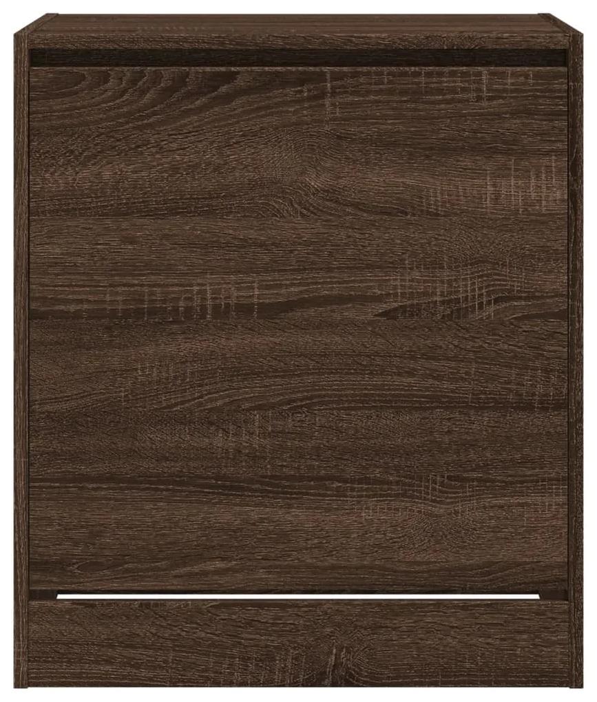 Botník hnědý dub 60 x 42 x 69 cm kompozitní dřevo - Default Title