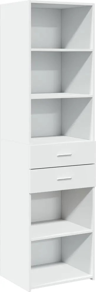 Skříň highboard bílá 50 x 42,5 x 185 cm kompozitní dřevo 3281455