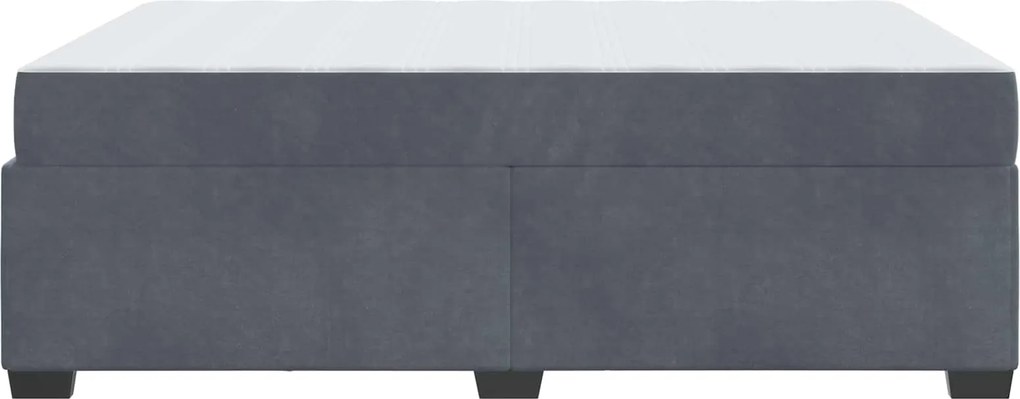 Rám postele s matrací Tmavě šedá 160 x 200 cm textil 3399297