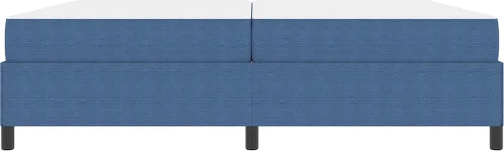 Rám postele s matrací Modrá 200 x 200 cm textil 3399143