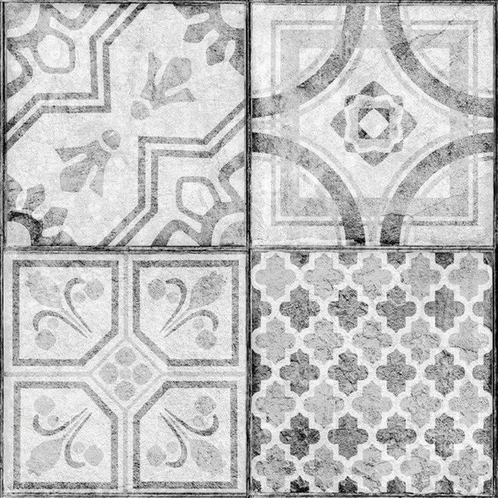 Samolepicí podlahové čtverce ŠEDOBÍLÉ 1m2 - 274-5043