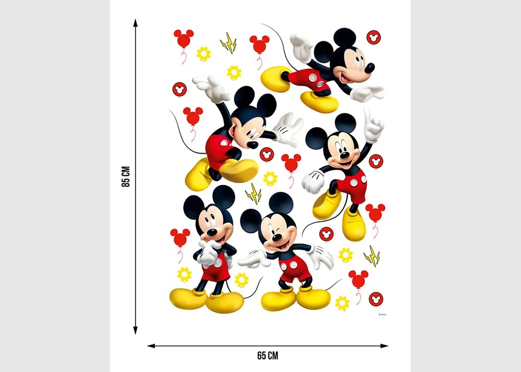 Dětská samolepka na zeď Disney Myšák Mickey | 65 x 85 cm | DDK2311