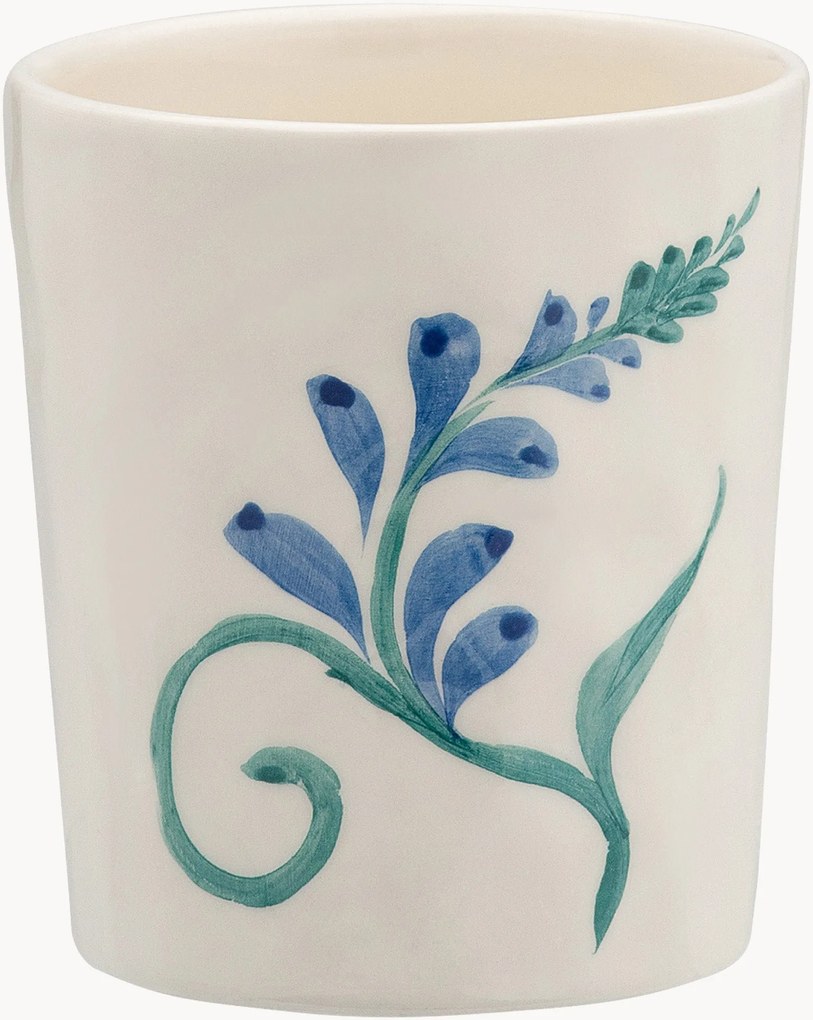 Ručně malovaný hrnek Indigo Flora