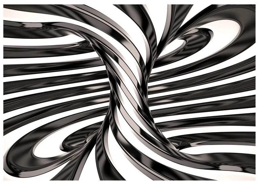 Fototapeta - Black and white swirl