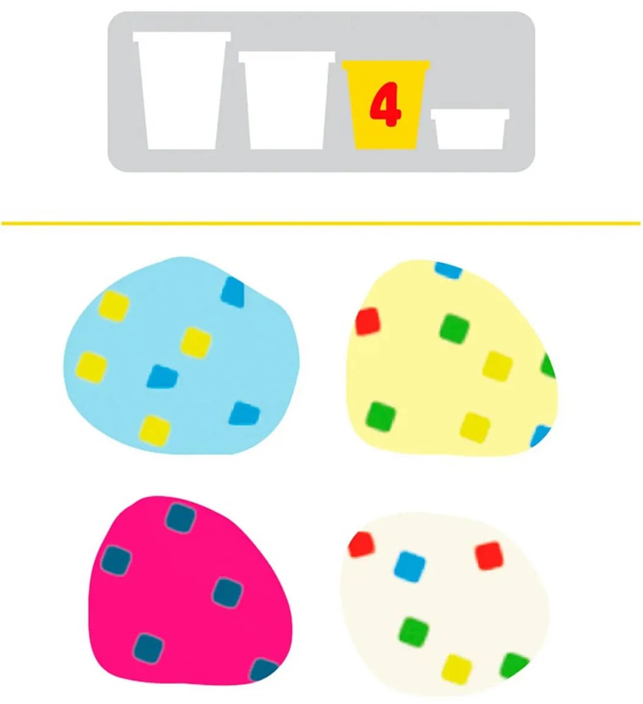 HASBRO PLAY-DOH Modelína kreativní sada 4 kelímky s konfetami 340g 14g1736