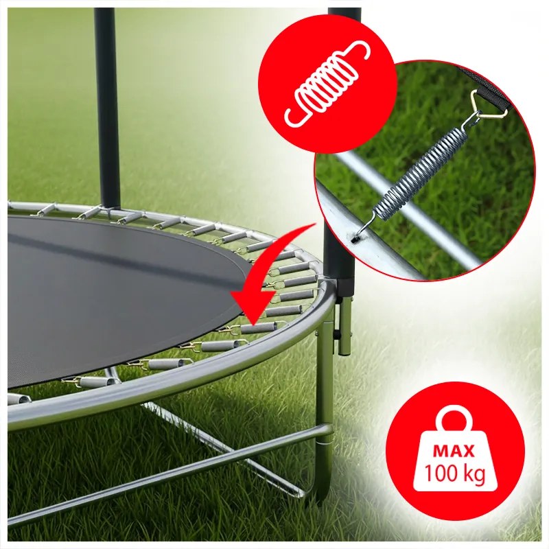 Velaco Zahradní trampolína se sítí a žebříkem ZUMA 244 cm